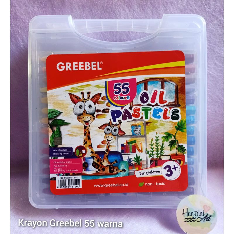 Jual Crayon Greebel isi 55 Warna Krayon Hexagonal Untuk Pemula Belajar ...