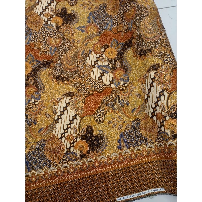 Jual Bahan Motif Batik Halus Royal Peach by Legenda Mas. Kain Batik ...