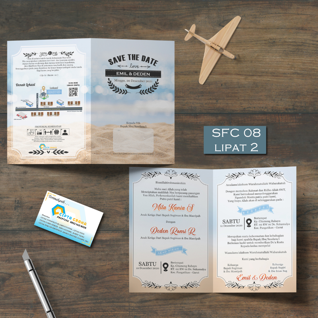 Jual UNDANGAN PERNIKAHAN SFC08 | Shopee Indonesia