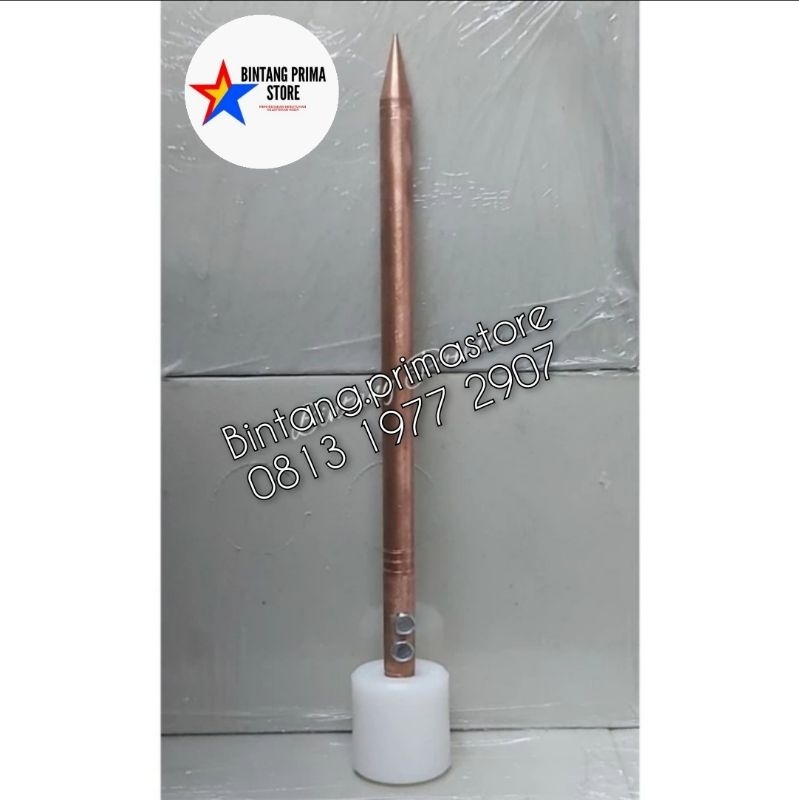 Jual Tombak Anti Petir / Splitzen Full Tembaga 30cm uk 5/8" + Sock PVC ...