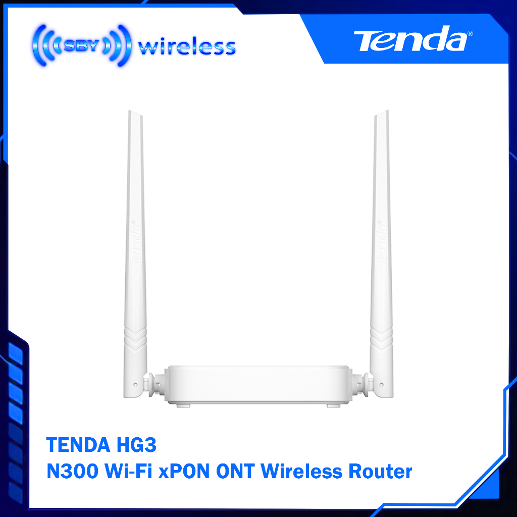 Jual TENDA HG3 N300 Wi-Fi xPON ONT Wireless Router | Shopee Indonesia