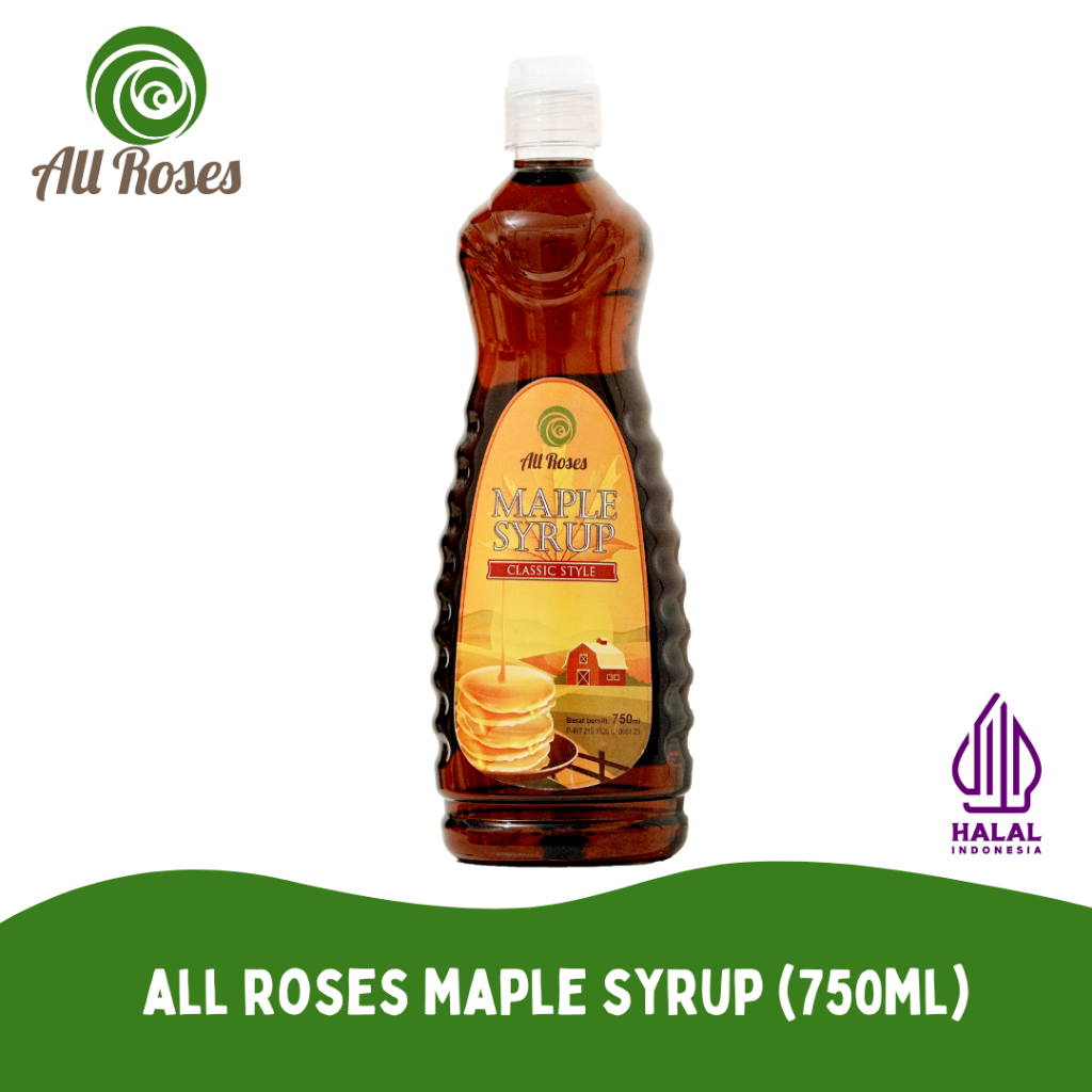 Jual All Roses Maple Syrup 750ml | Shopee Indonesia