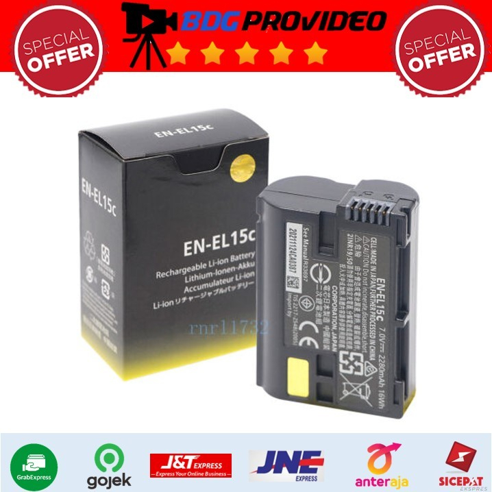 Jual BATERAI NIKON EN-EL 15C ORIGINAL (Compatible for Nikon Z8, Z7 II, Z7, Z6 II, Z6, Z5, D500 ...
