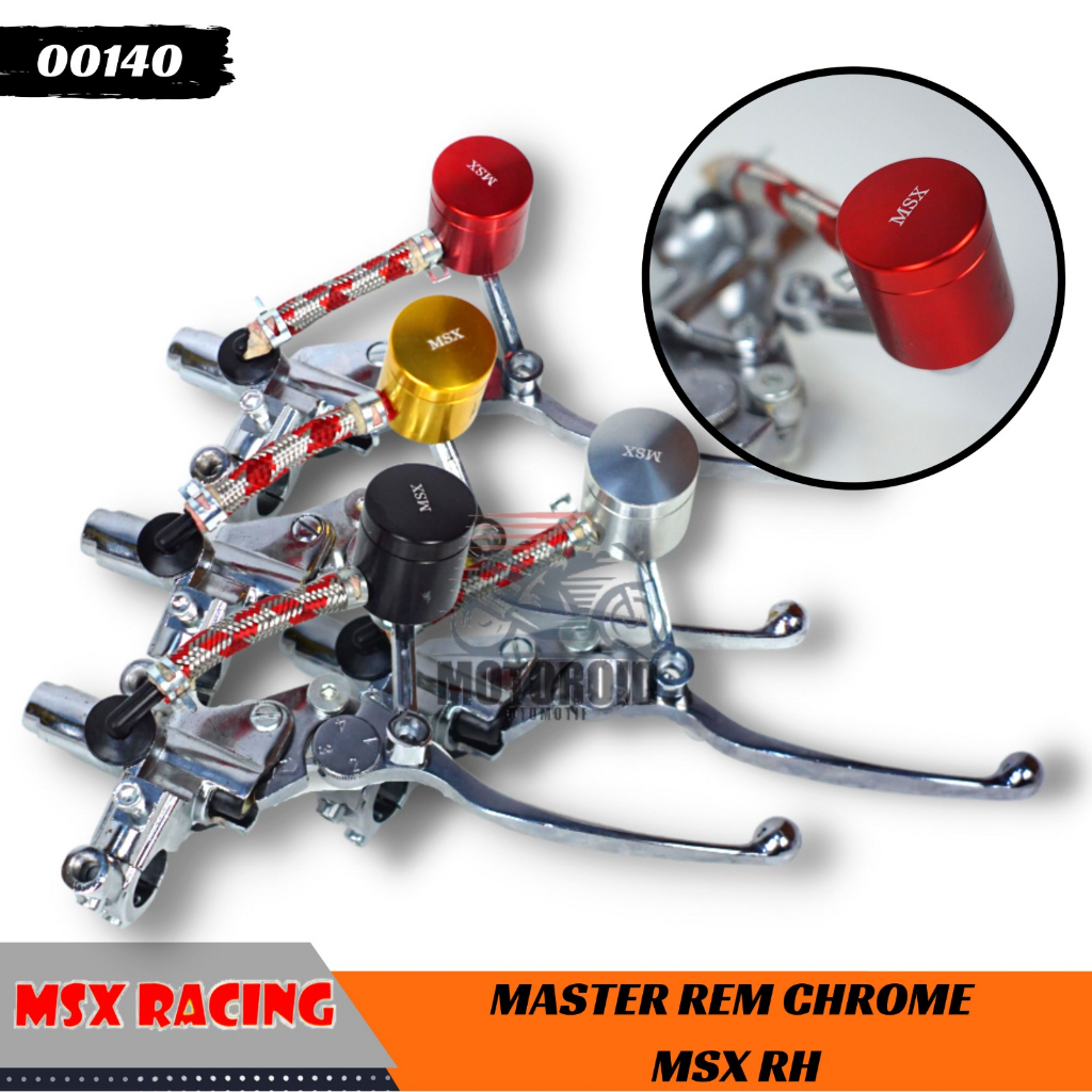 Jual Master Rem Tabung Cnc Kanan RH Universal Racing Silver Chrome ...