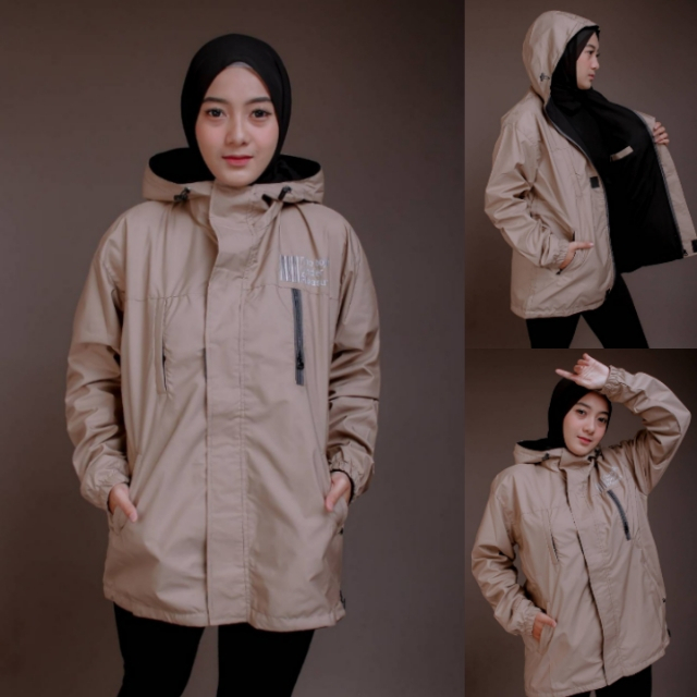 Jual Jaket Parasut Wanita Waterproof M L XL XXL Jaket Gunung / Wanita ...