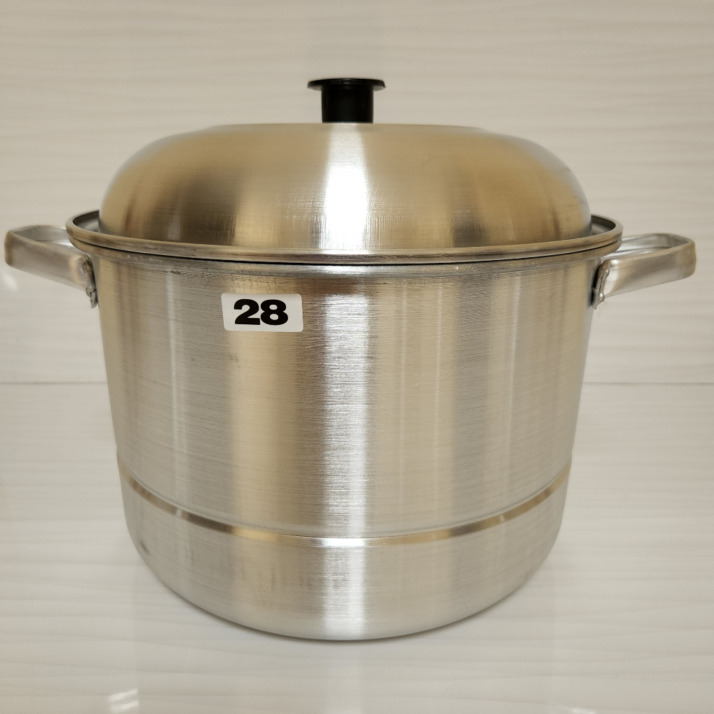 Jual BEST QUALITY Panci Dandang Kukus 24 26 28 30 33cm Aluminium Panci ...