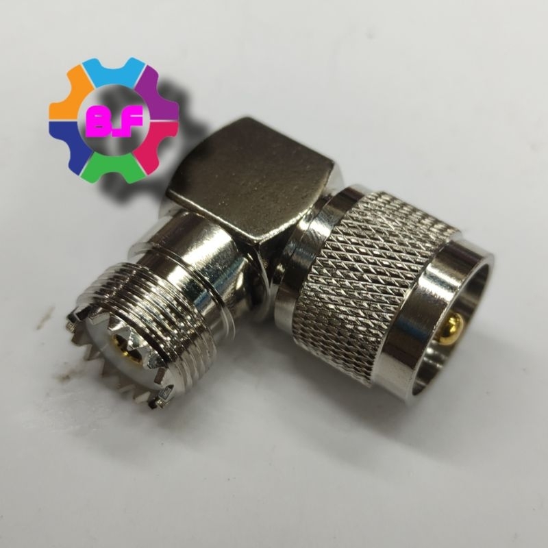 Jual KONEKTOR L PL MALE TO PL FEMALE Conector Antena L Sambungan Murah ...