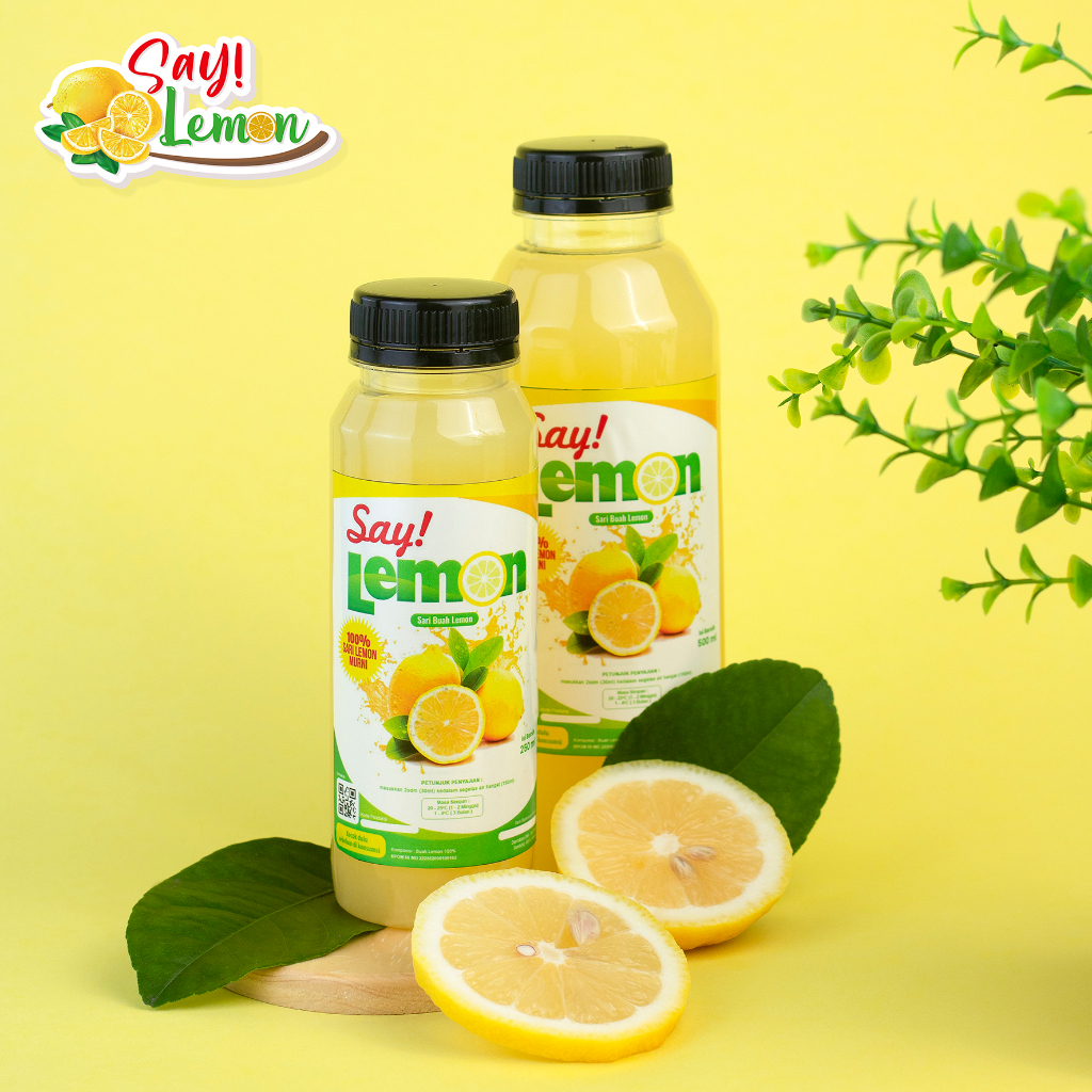 Jual Say Lemon - Paket 1 botol 250ml & 1 botol 500ml | Sari Jus juice ...