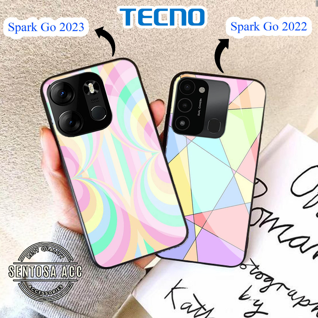 Jual Softcase Glass Kaca Tecno Spark Go 2022 And 2023 Casing Hp Tecno