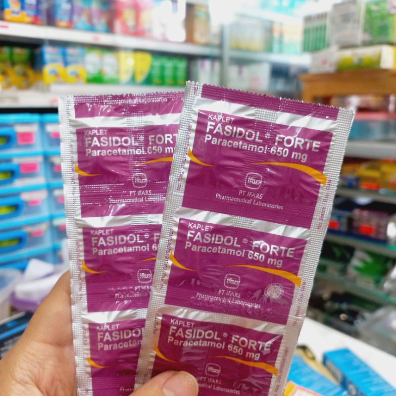 Jual FASIDOL FORTE 650 MG 10 KAPLET / PARACETAMOL MENGATASI DEMAM ...