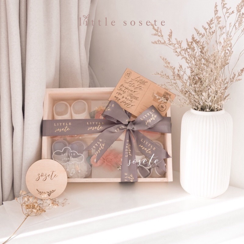 Jual Little Sosete - Wooden Gift Box ( Socks ) *Hampers Bayi *Kado Bayi ...