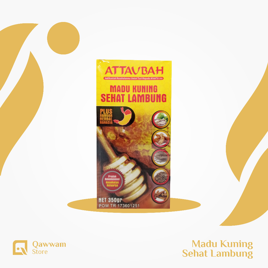 Jual ATTAUBAH Madu Kuning Sehat Lambung Plus Ramuan Herbal Rahasia 350g ...