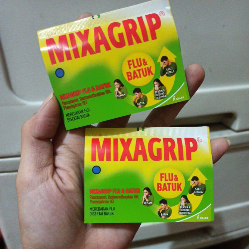 Jual Mixagrip flu dan batuk strip isi 4 kaplet | Shopee Indonesia