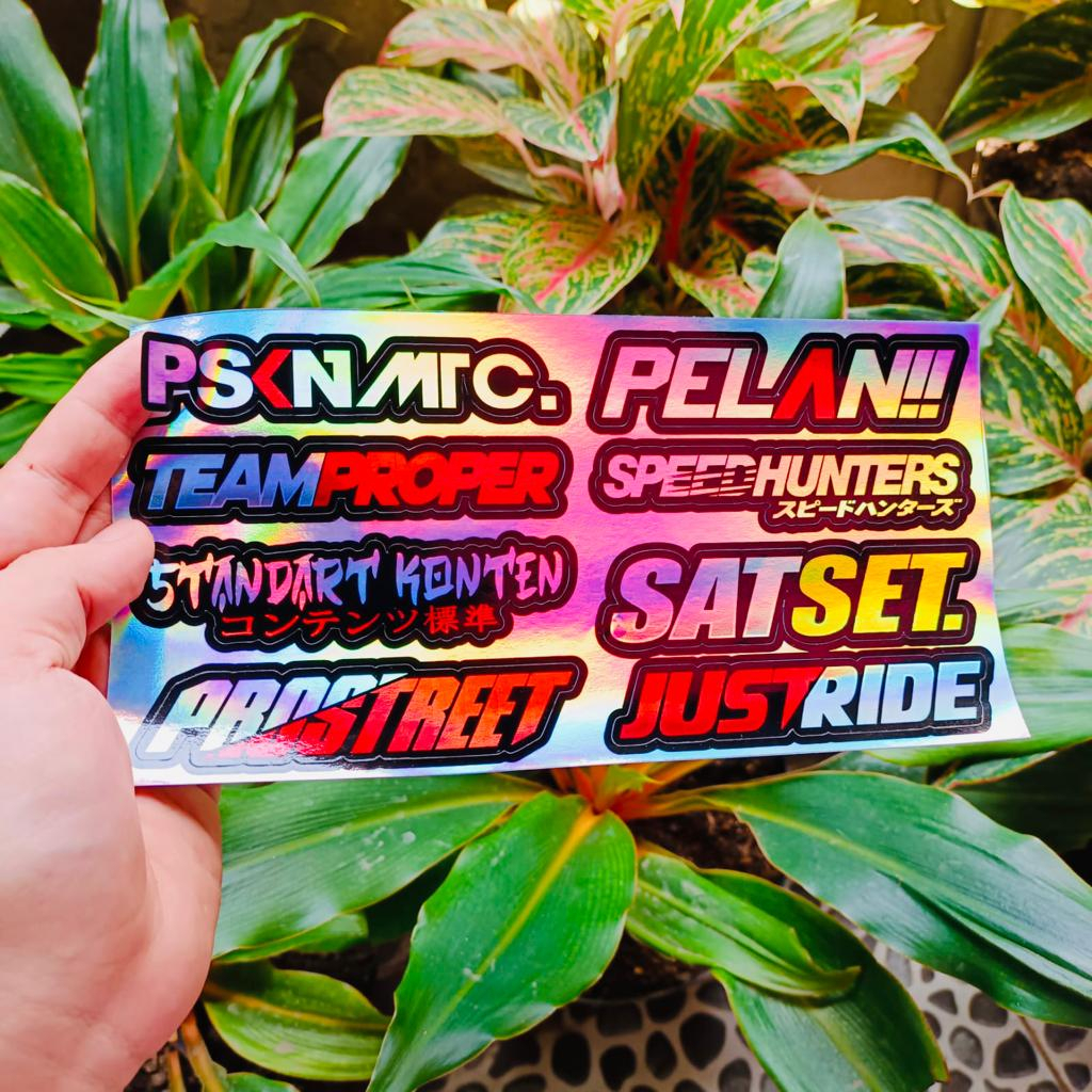 Jual Sticker Racing Pack Print Cut Hologram Stiker Motor | Shopee Indonesia