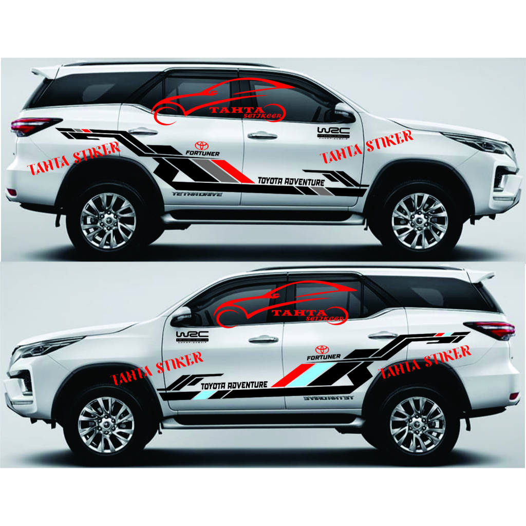 Jual STIKER CUTTING MOBIL TOYOTA FORTUNER STIKER STRIPING BODI MOBIL ...