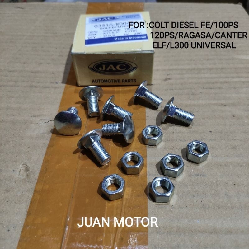 Jual BAUT BEMPER COLT DIESEL RAGASA/100PS/120PS/CANTER/UNIVERSAL (10 mm ...