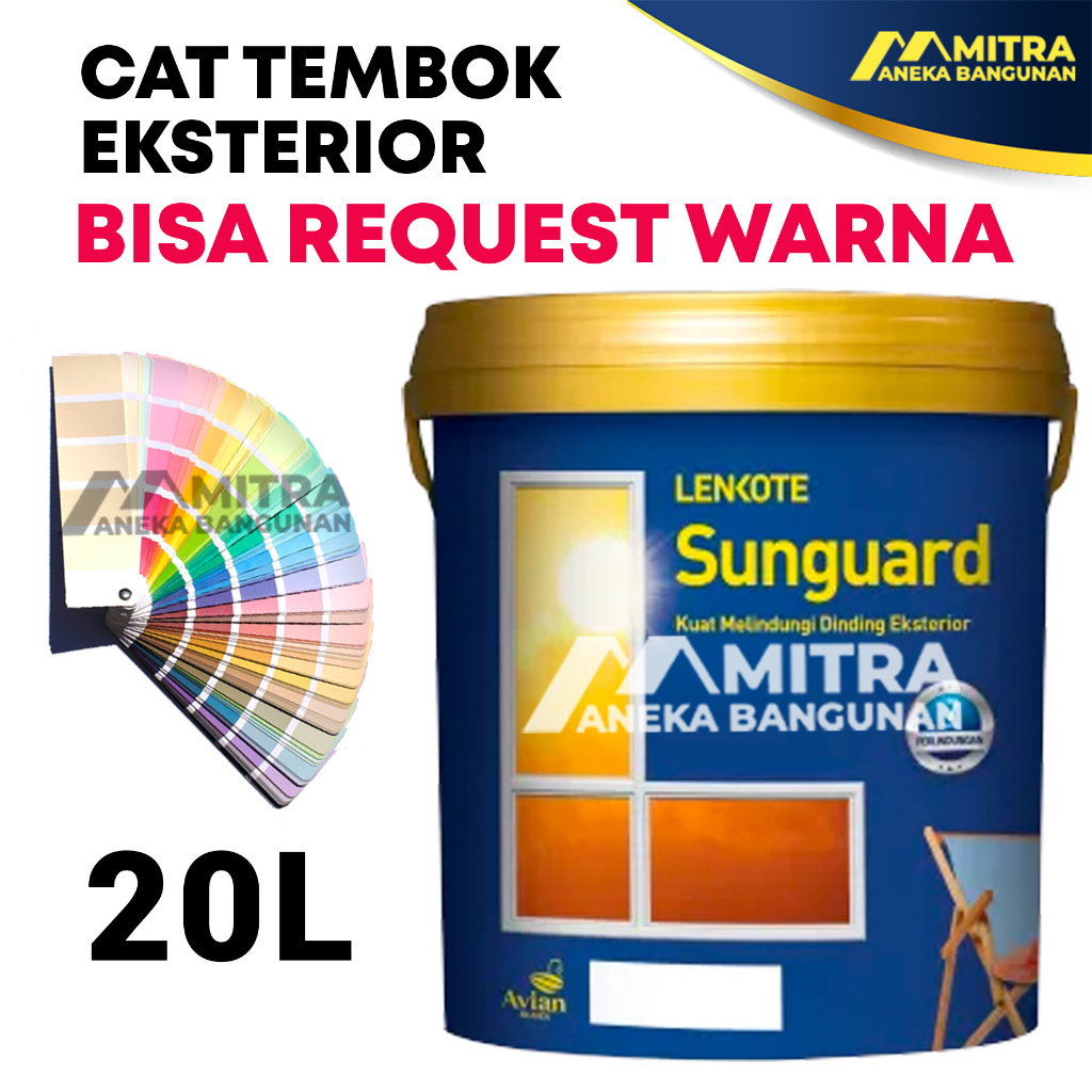 Jual LENKOTE SUNGUARD 20 LITER PAIL / CAT TEMBOK EKSTERIOR AVIAN TAHAN ...