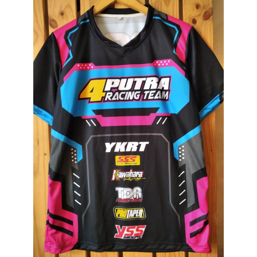 Jual Jersey Kerah V/ Biasa Jersey Road Race Jersey Printing Kaos Racing ...