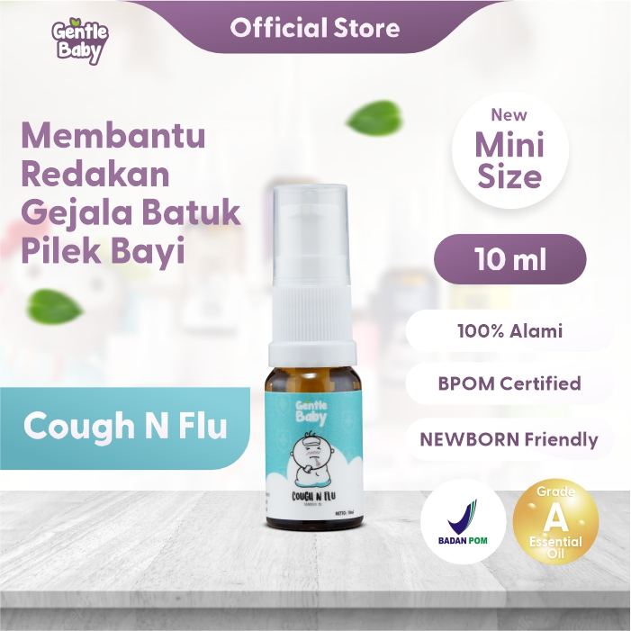 Jual GENTLE BABY Cough n Flu Therapeutic Oil 10 ml - mengatasi Batuk ...