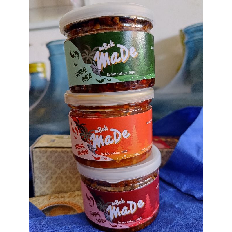 Jual SAMBAL EMBE BALI MBOK MADE 125gr SAMBAL ASLI KHAS BALI + BUBBLE ...