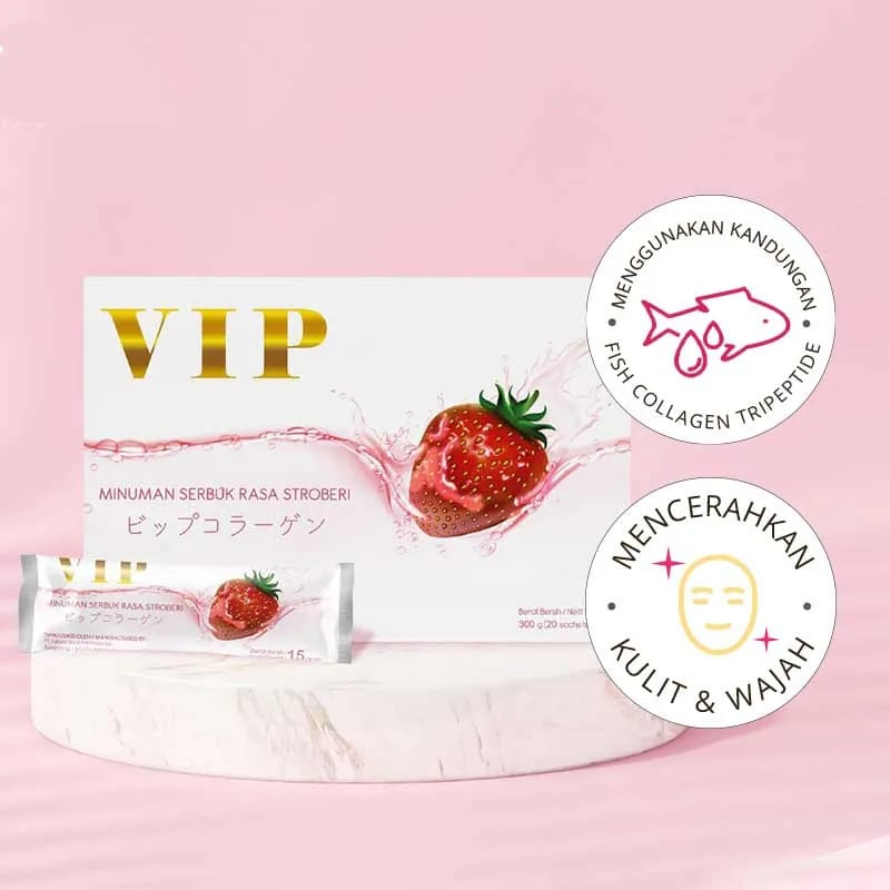 Jual VIP Collagen Box 20 Sachet | 300g | Shopee Indonesia