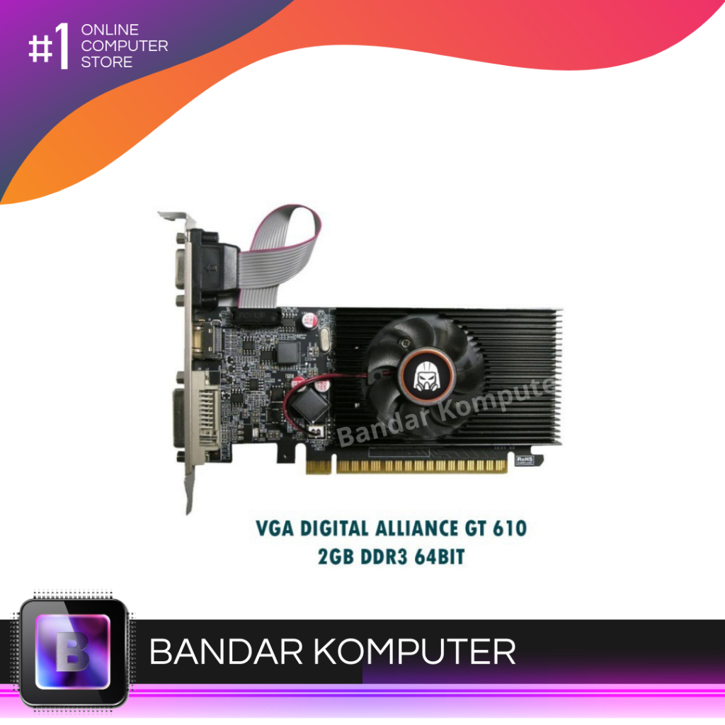 Jual VGA Digital Alliance NVIDIA Geforce GT 610 2GB DDR3 64 Bit | Shopee Indonesia