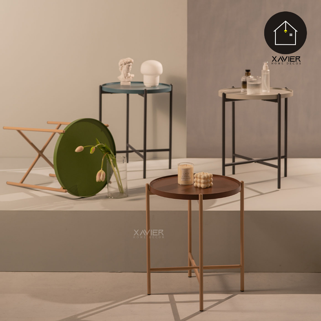 Jual Meja Sudut Bulat Minimalis OBY - Meja Samping Serbaguna - Meja ...