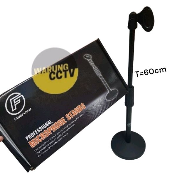 Jual BRACKET MIC cagak stand microphone tinggi 60 cm FAHRENHEIT A-217N ...