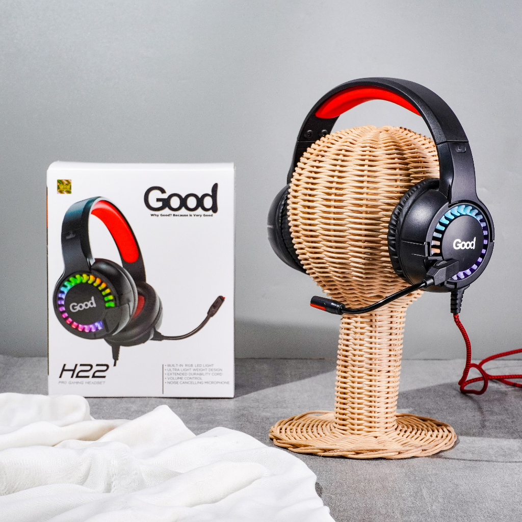 Jual HF GAMING GOOD H22 ORI | BERKUALITAS | SUARA SUPER BASS | Shopee Indonesia