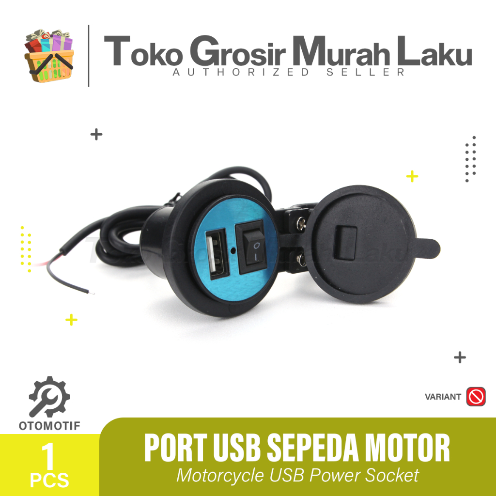Jual ALAT CHARGER HP / CHARGER MOTOR AKI WATERPROOF FAST CHARGING USB ...