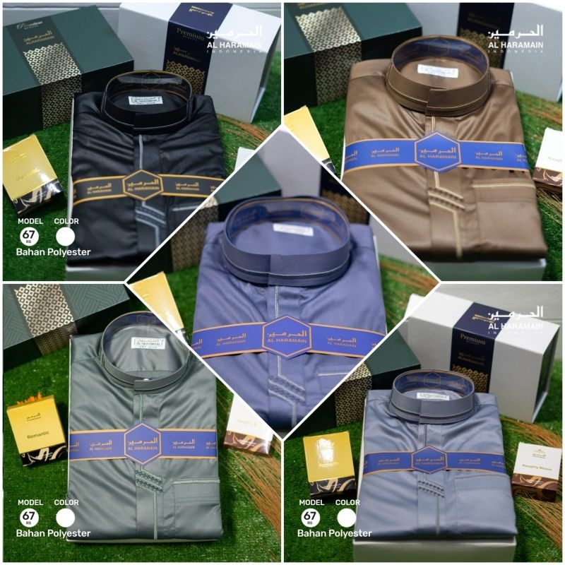 Jual GAMIS/ JUBAH AL HARAMAIN BORDIR PREMIUM 100% ORIGINAL MODEL 67 ...