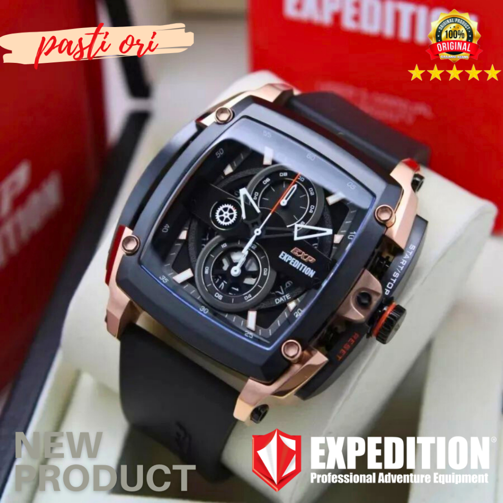 Jual Jam Tangan Pria Expedition Pria E 3008 original garansi 1tahun ...