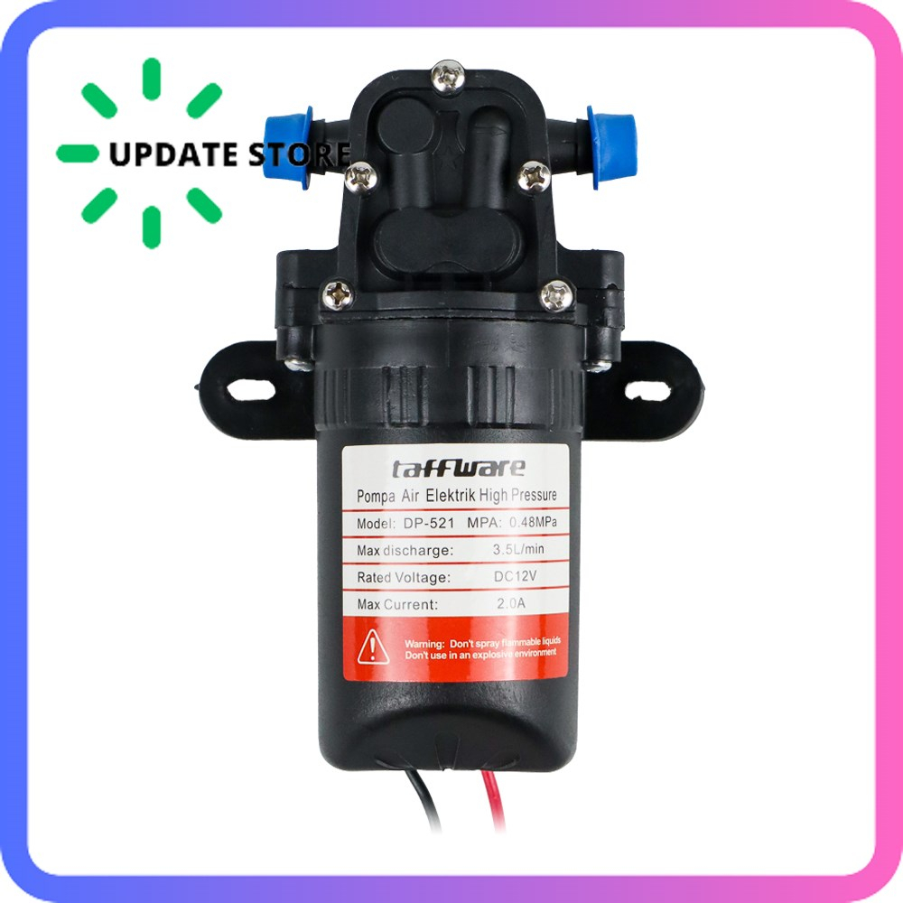 Jual Pompa Air DC 12V 70PSI 3.5Lmin - DP-521 - Black | Shopee Indonesia