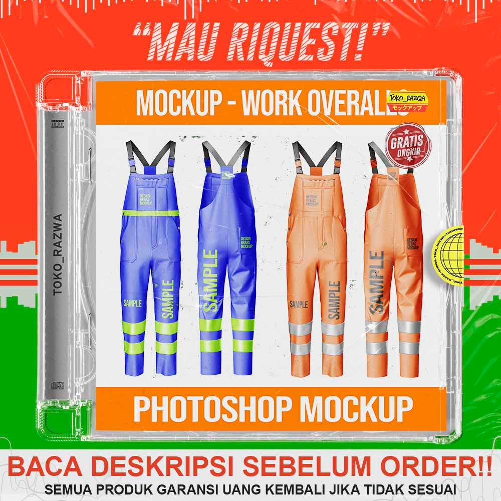 Jual Photoshop Mockup - Work Overalls - 300523 | Shopee Indonesia