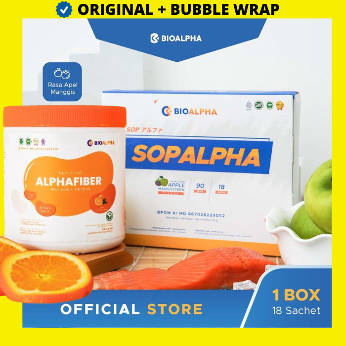 Jual SOPALPHA / ALPHAFIBER BY BIOALPHA BPOM HALAL SALMON OVARY ORIGINAL SOP ALPHA ALPA ALFA ...