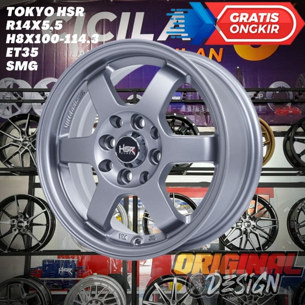Jual Velg Racing TE37 HSR TOKYO Ring 14 R14 Untuk Mobil Brio , Ayla , Avanza , Xenia | Shopee ...