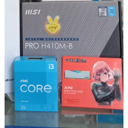 Jual Paket Intel Gen10 Prosesor Core i3 10105F RAM Gaming 16GB 3200Mhz ...