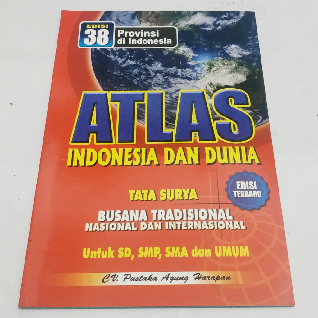 Jual atlas indonesia dan dunia, 38 provinsi di indonesia | Shopee Indonesia