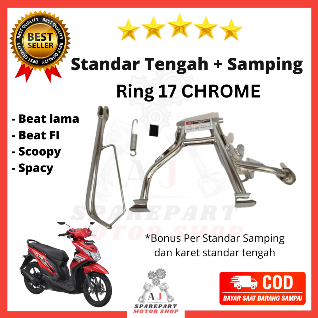 Jual Standar 2 Jagang Tengah Standar Samping Jagang samping Motor Honda ...