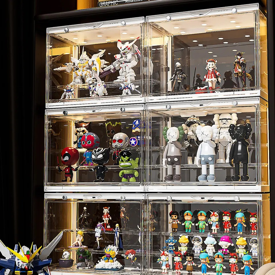 Jual KOTAK DISPLAY ACTION FIGURE MULTIFUNGSI | DISPLAY BOX LED | Shopee ...