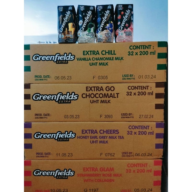 Jual surabaya NEW Greenfields EXTRA susu uht 200ml | Shopee Indonesia