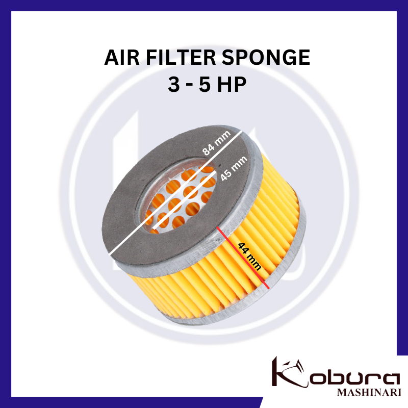 Jual Air Filter Sponge 3 - 5 HP Kompresor Angin Saringan Udara Elemen ...