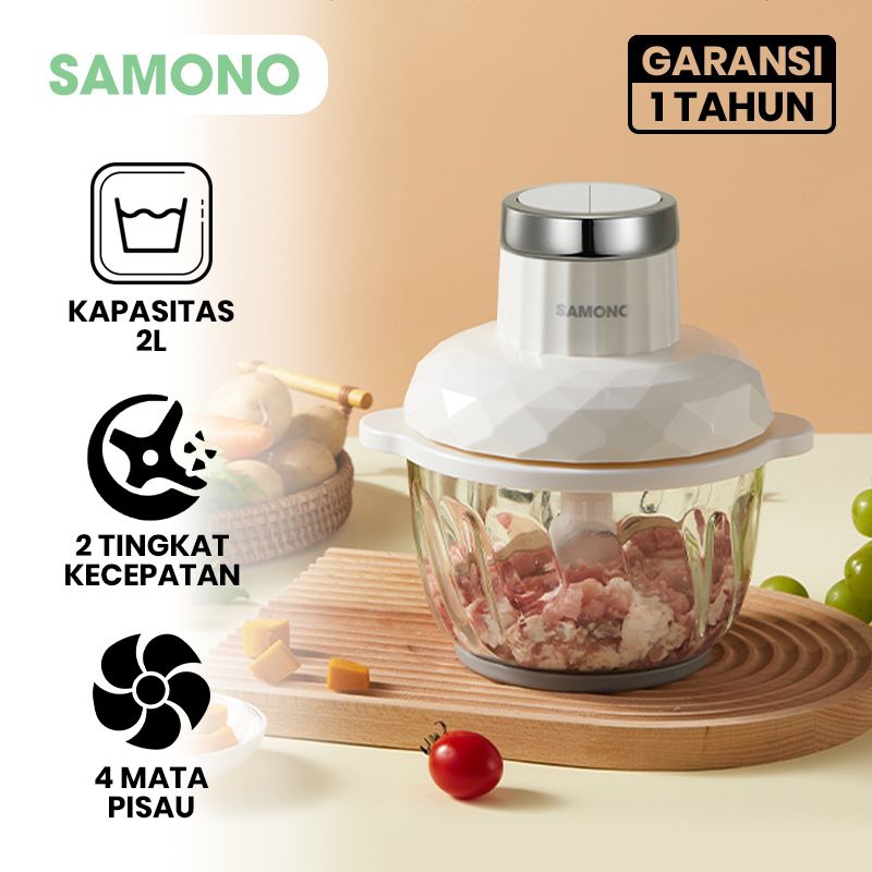 Jual SAMONO - Food Chopper Giling Daging SW-C300 2 Ltr | Food Prosesor ...