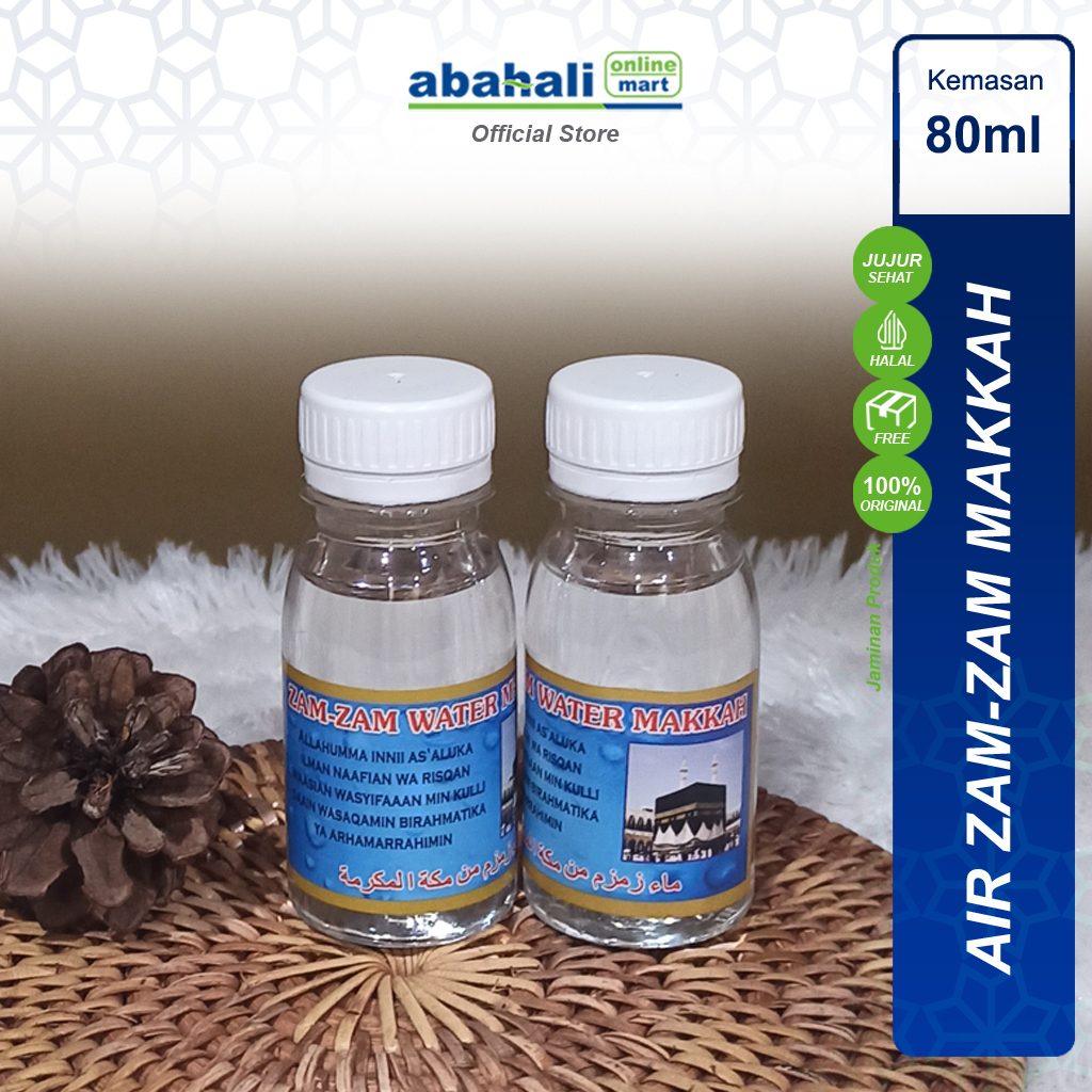 Jual Air Zamzam Asli 100% 80ml Mekah Air Zamzam Botol Kecil Murah ...
