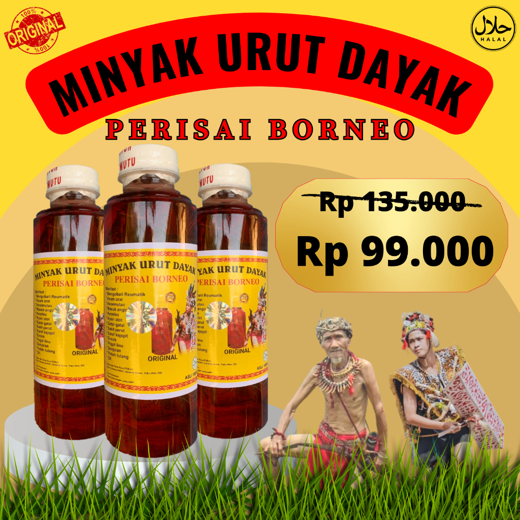 Jual Minyak Urut Gosok Pijat Dayak Asli Khas Kalimantan Shopee Indonesia 0024