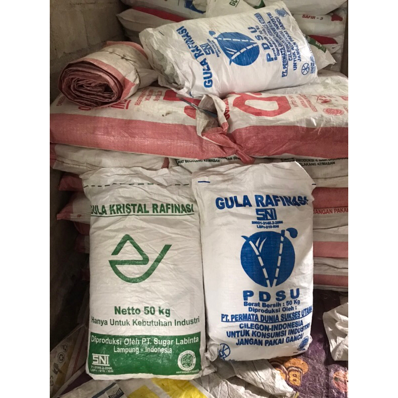 Jual Karung Plastik Bekas Gula 50 Kg 100 X 60 Cm / Bundle Isi 50 pcs ...