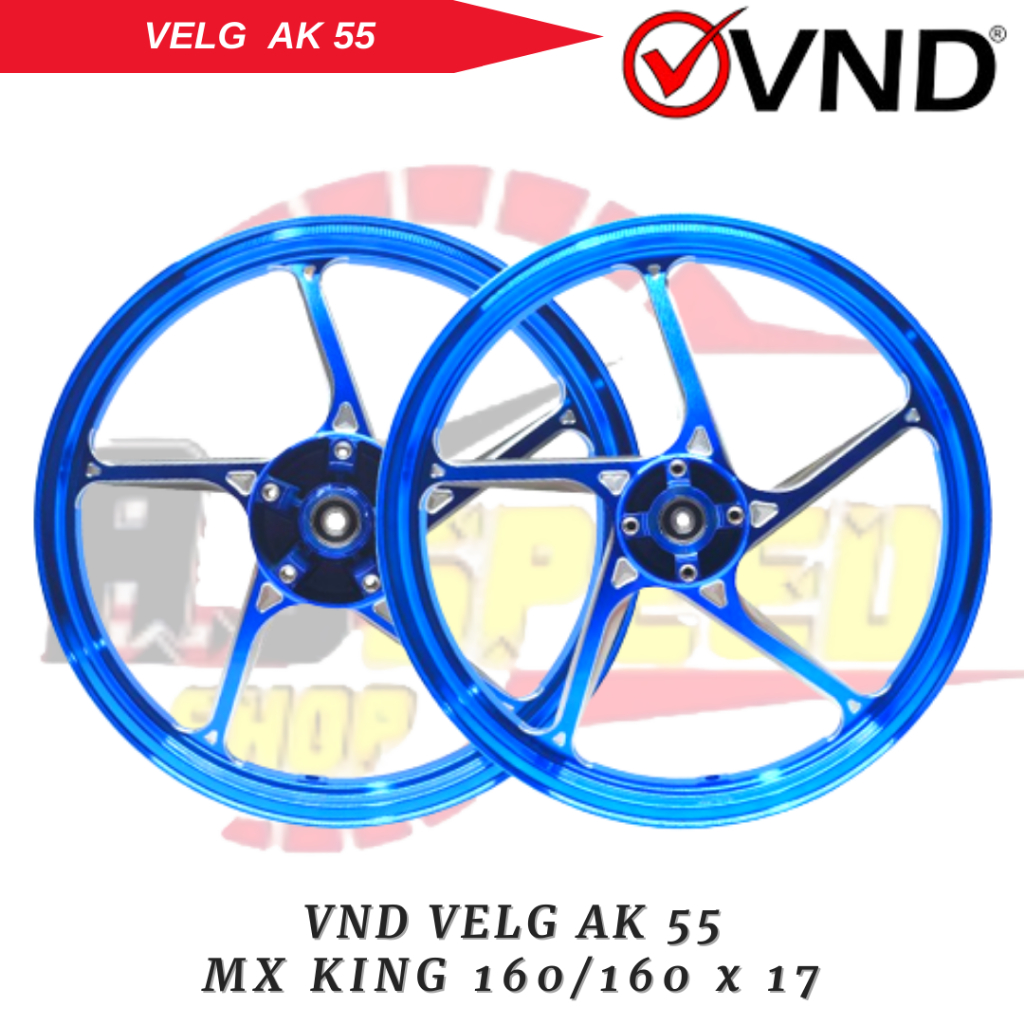 Jual VND Racing Velg Enkei AK 55 Ring 17 Ukuran 160 160 MX King Warna Black Blue Gold Orange ...