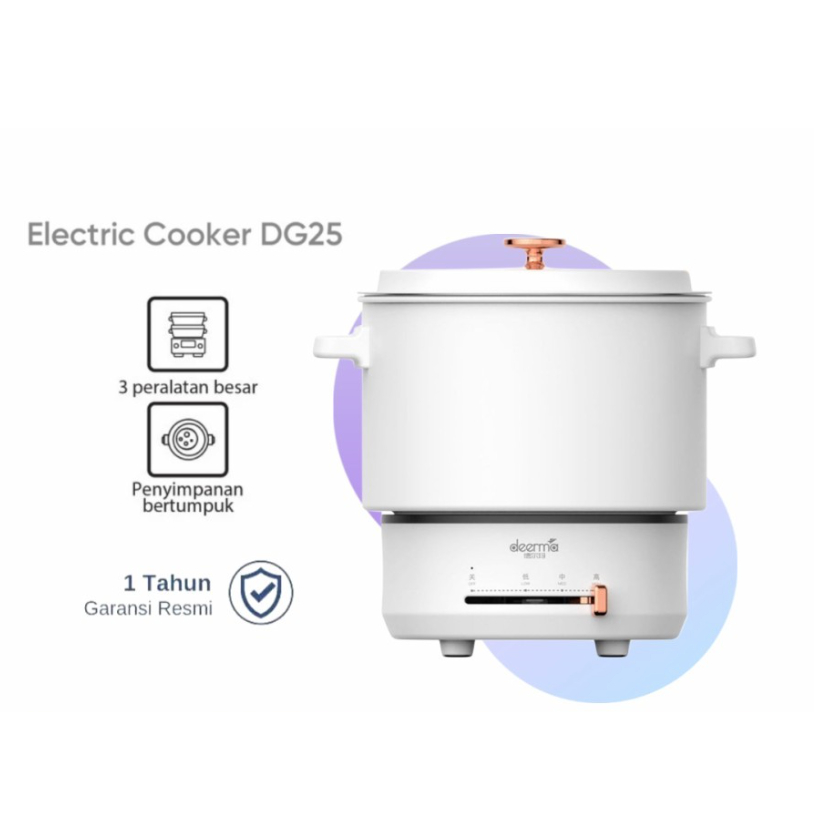 Jual Deerma DG25 Multifungsi Pot Rice Cooker Electric Steam induction ...