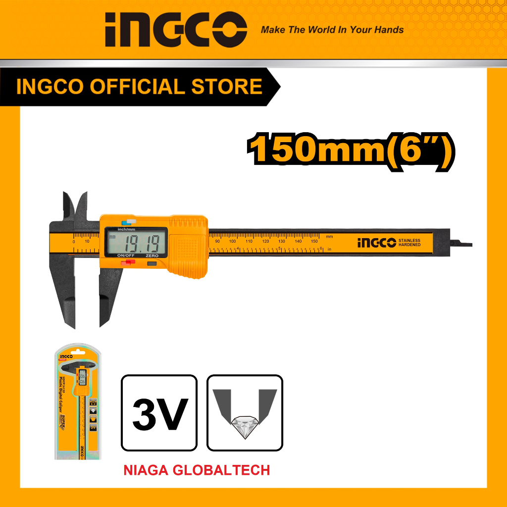 Jual INGCO HDCP16150 DIGITAL CALIPER JANGKA SORONG DIGITAL SKETMAT ...