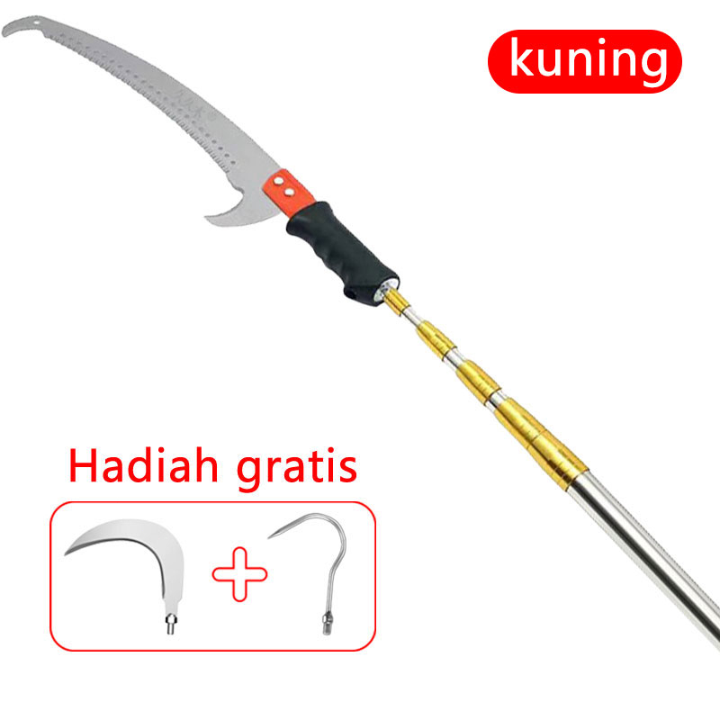 Jual 10M Tongkat Panjang Untuk Petik Buah metal fruit picker / Gergaji ...